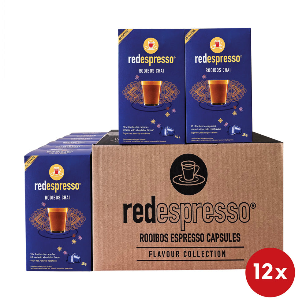 red espresso® - Chai Rooibos Tea Capsules - compatible with Nespresso ...